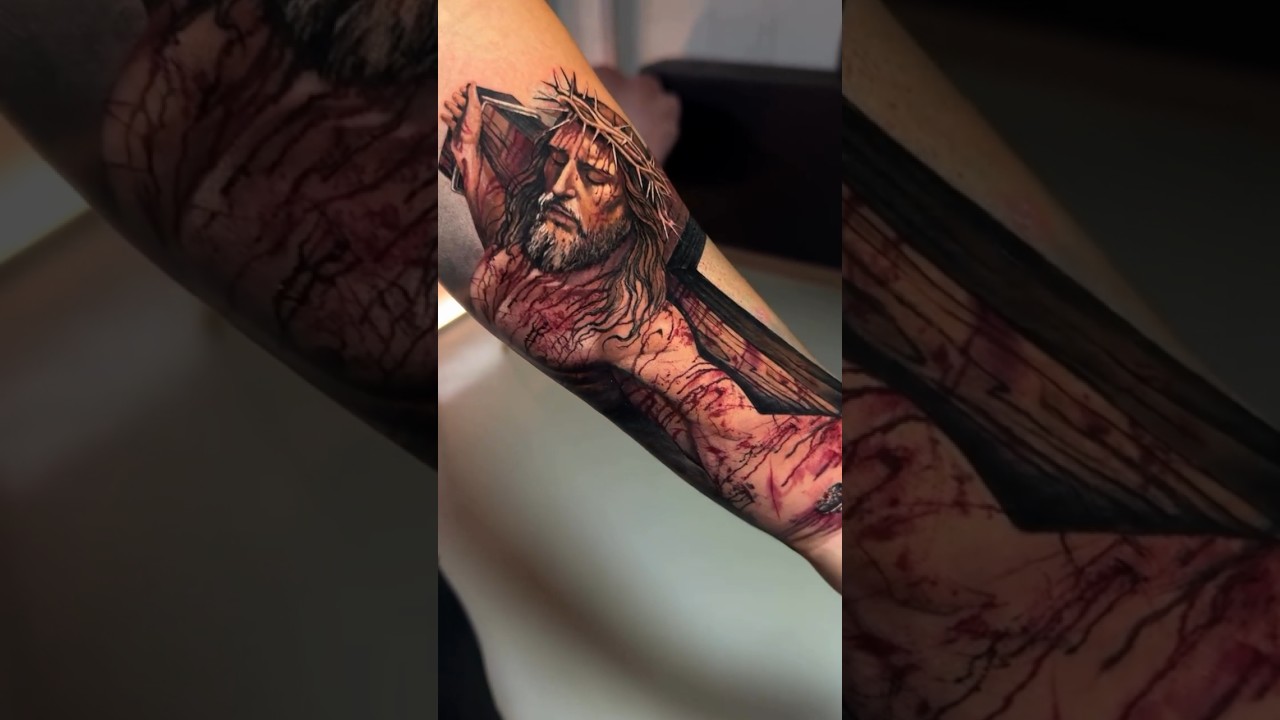 Jesus Christ Hand Tattoo || GOD #tattoo #god #jesus #blood#cool #new #best #art #clean #popular#top