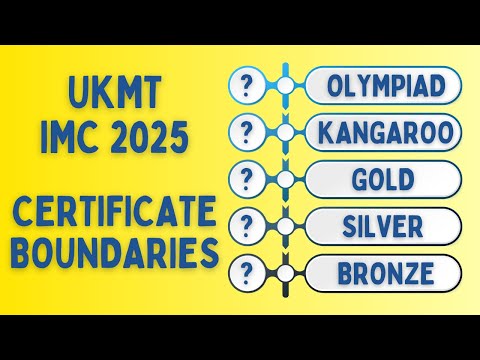 UKMT Intermediate Maths Challenge 2025 Certificate Boundaries – Mathsaurus