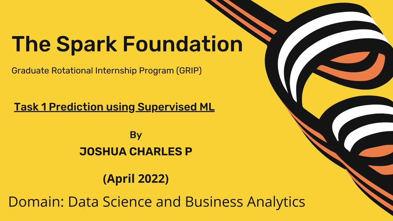 GRIP Task 1 Prediction using Supervised Machine Learning by 