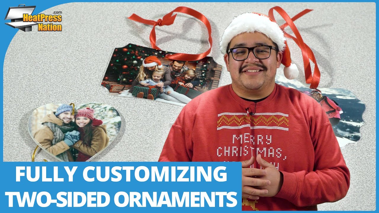 How to Sublimate Two Sided Ornaments With The Fold Method