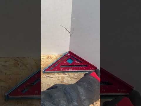 Cool Double Speed-Square Trick #carpentry #carpenter #speed-square # tips #tricks