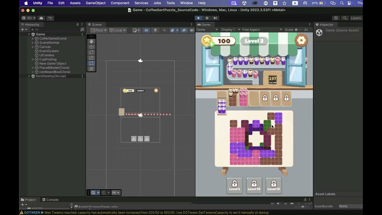 coffee sort unity source code