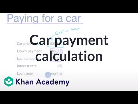 Car payment calculation | | Car buying | Financial Literacy | Khan Academy