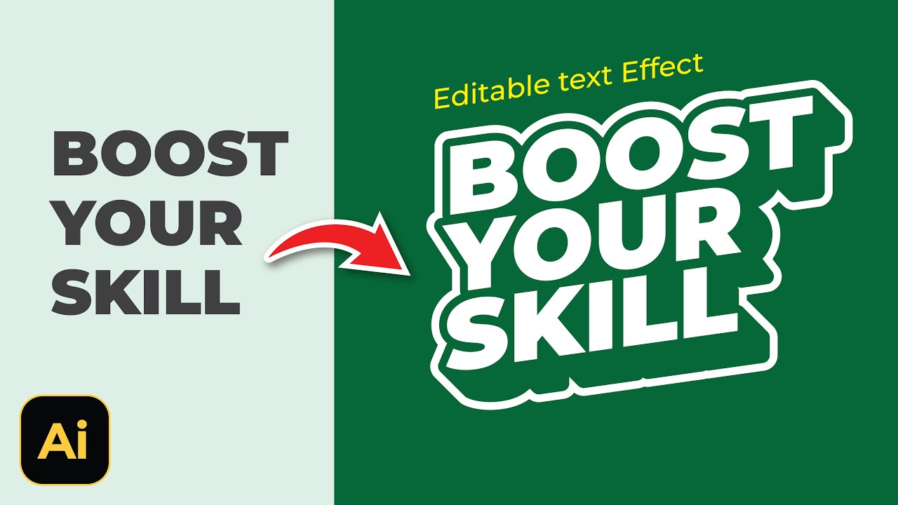 Easy Modify Text using Appearance in Illustrator