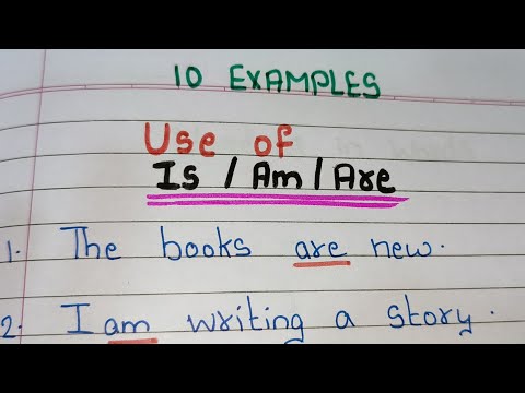 Use of Is/ Am/ Are || 10 Examples of Using Is / Am / Are || Use is/am/ are in Sentences | Grammar