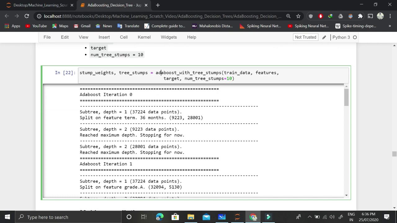 AdaBoosting Ensembling Method from Scratch