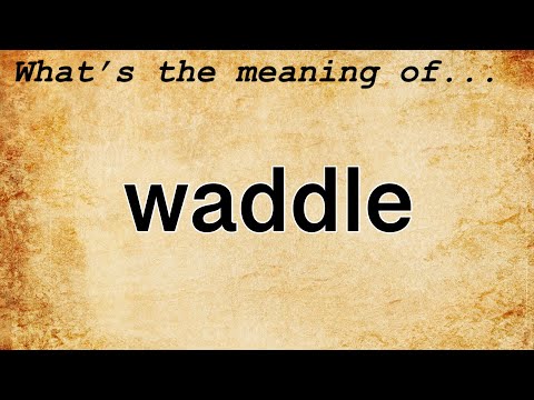 Waddle Meaning : Definition of Waddle