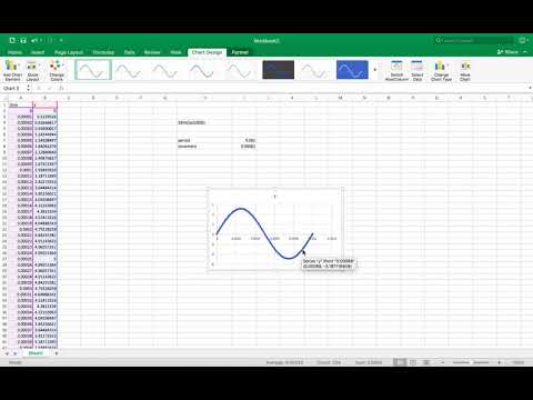 How to graph a sine wave in Excel