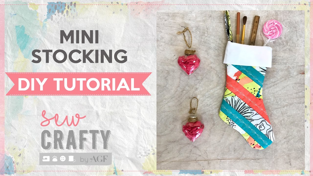 Mini Stocking Tutorial with Quilt As You Go Technique