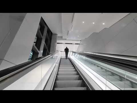 HongKong International airport Skyway / Sky Bridge, walking tour, Oct 2024