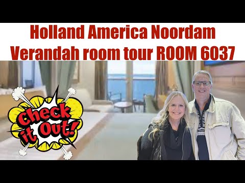 HOLLAND AMERICA VERANDAH CABIN REVIEW - NOORDAM CRUISE SHIP CABIN 6037