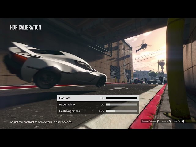 GTA 5 best HDR settings and calibration
