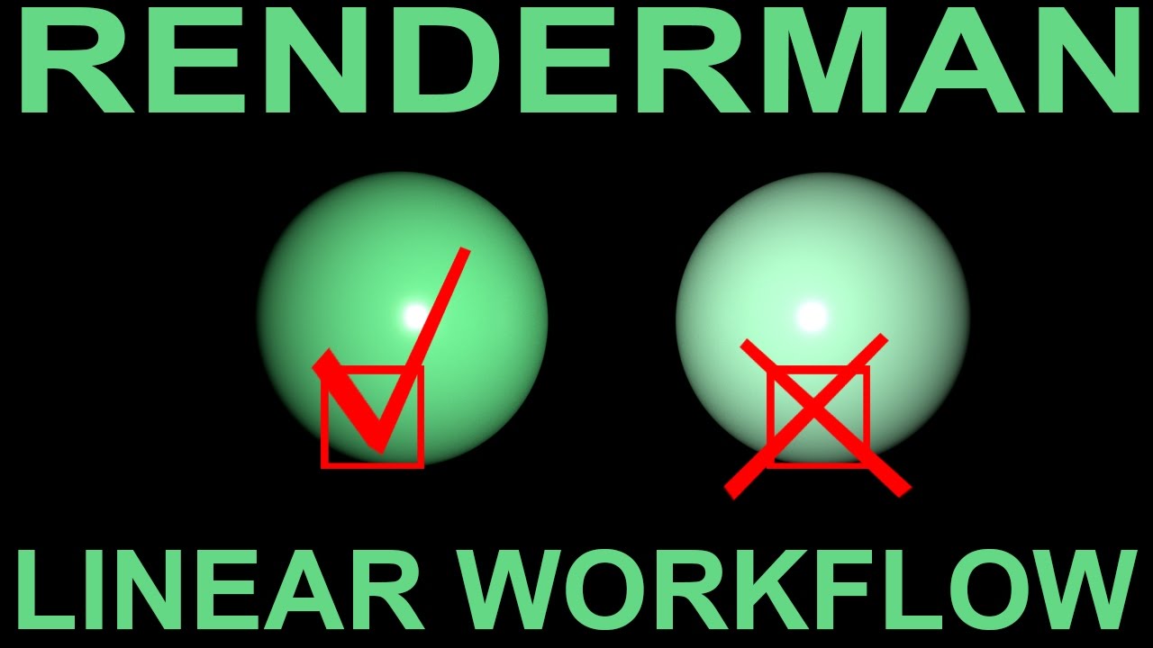 Renderman Linear Workflow & Colour Management Tutorial