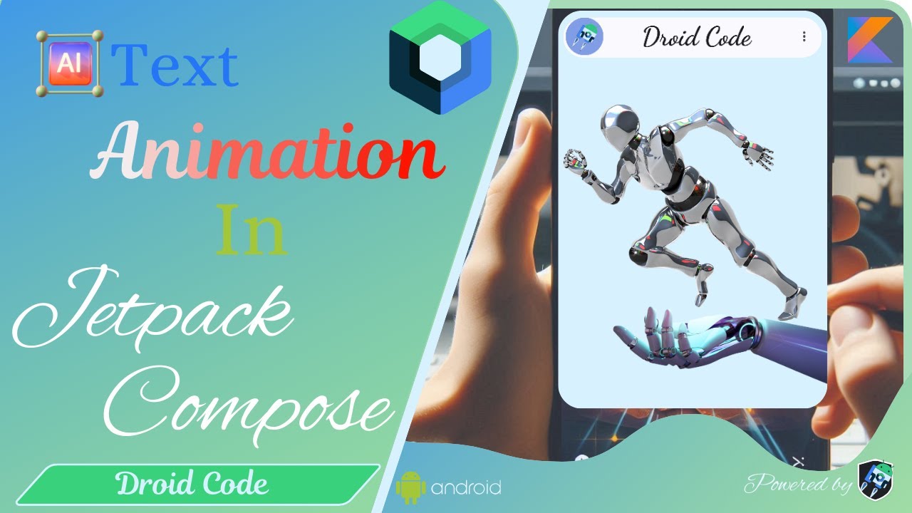 AI Text Animation in Jetpack Compose | Jetpack Compose | Droid code | 2024