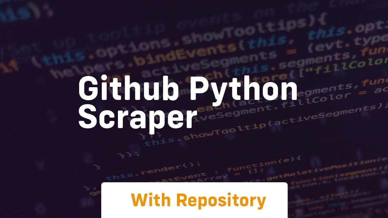 github python scraper
