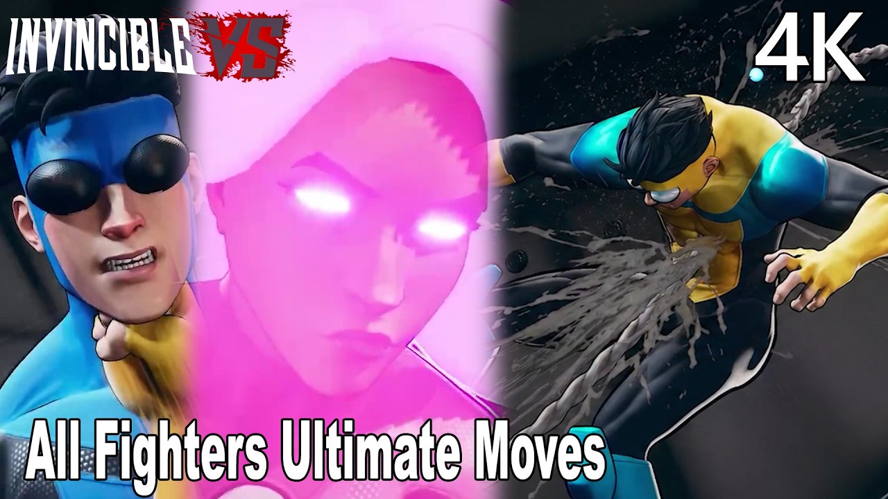 Invincible VS – All Characters Ultimate Moves (Launch Roster) 4K