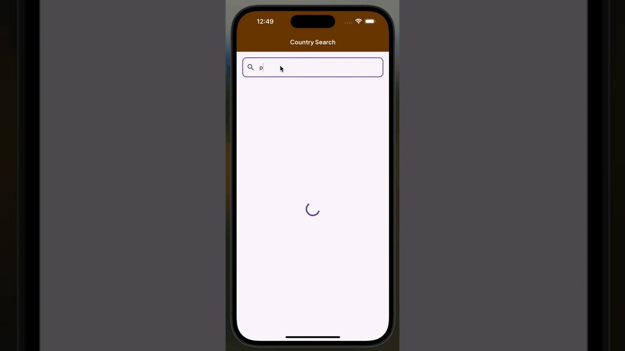 Flutter Country Search with Debounce Logic | API Integration #appperformance #dart #dartprogramming
