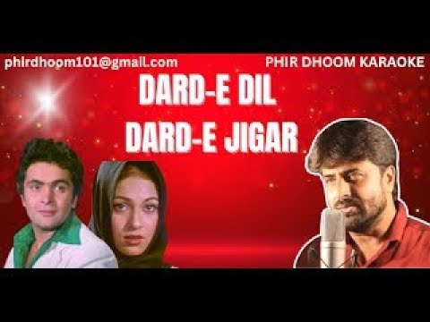 🎤 Dard-E-Dil Dard-E-Jigar - Karaoke | Karz (1980) | Mohammad Rafi | Lyrics