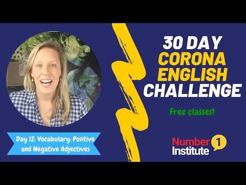 Day 12: Vocabulary - Positive and Negative Adjectives