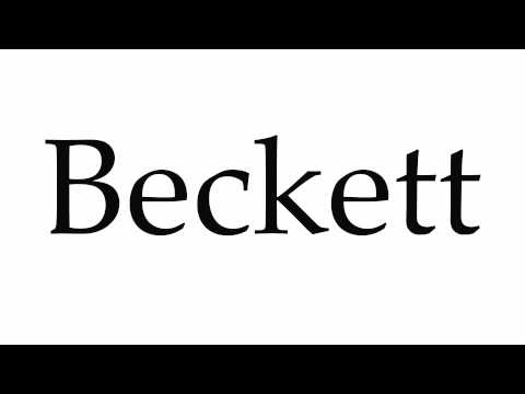 How to Pronounce Beckett
