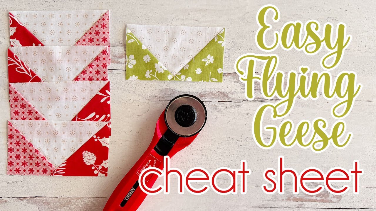 🌸 How to Make a Flying Geese Block - 2 Easy Ways + Cheat Sheet!