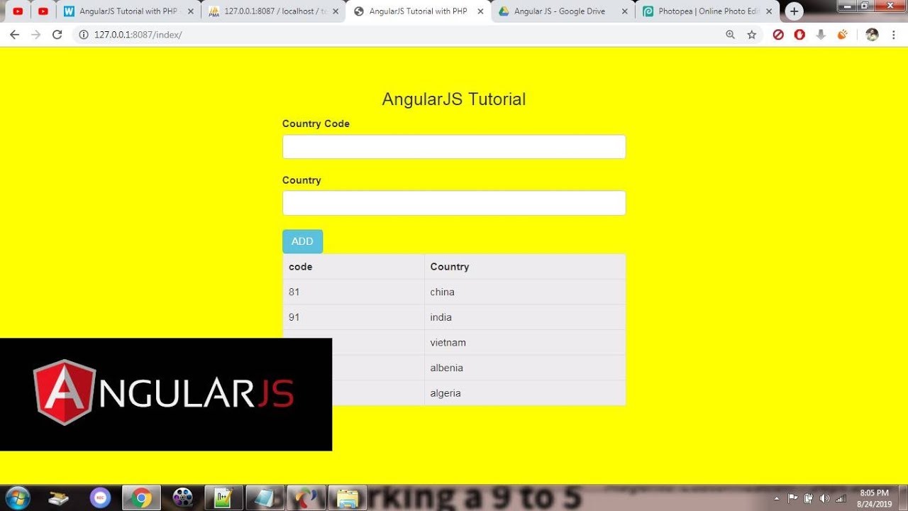 Angularjs - fetch Data from Database