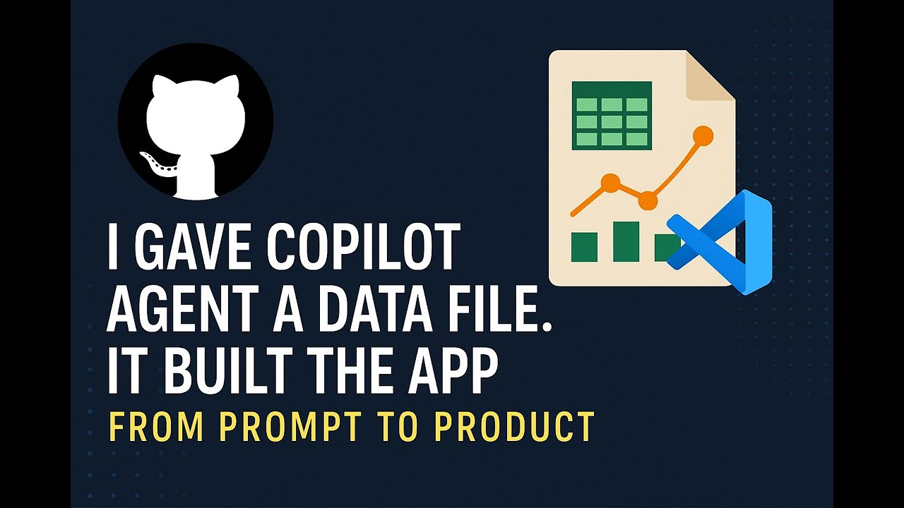 GitHub Copilot Agent Built This Dashboard From a CSV—No Code Written