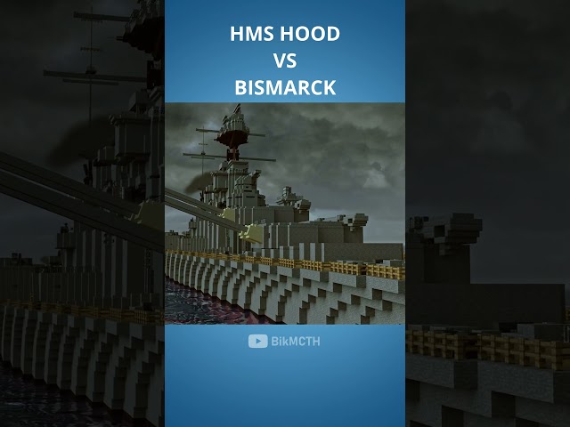 HMS Hood VS Bismarck #minecraft #bismarck #shorts | วิดีโอครีเอเตอร์ by OS