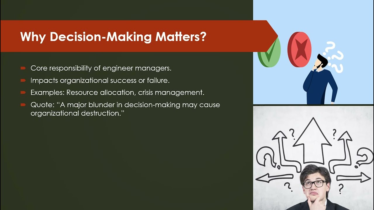 Engineering Management:  The Art of Decision Making