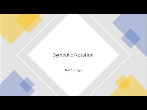 Symbolic Notation