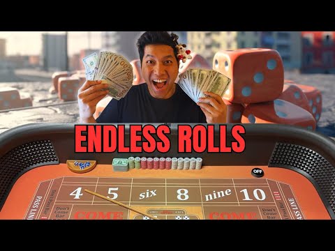 $3202 INSANE GODROLL – 40+ Roll Streak in High Limit Table Craps! 💥 Unbelievable Run! 🎲🔥