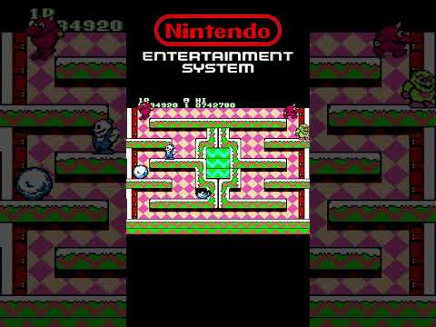 Snow Bros - Floor 5 ❄️⚪ #the_games_shack #snowbros #retrogames