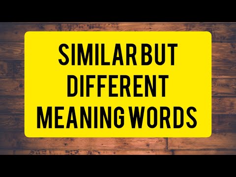 Quite similar but different meaning words l IELTS AIMERS l एक जैसे words पर मतलब अलग