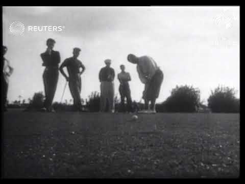 American golfer Ralph Guldahl wins PGA Tour 1936 (1936)