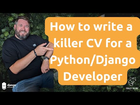 Write a killer new CV for a python developer job
