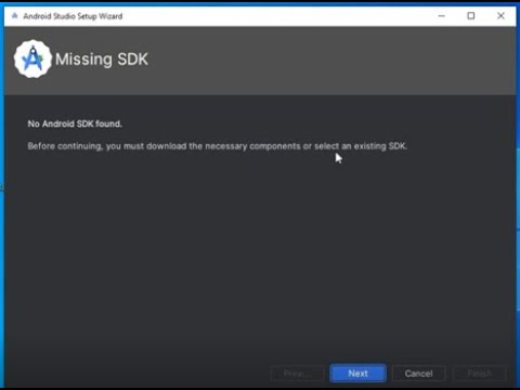 No android SDK Found how to install SDK in android studio IDE.