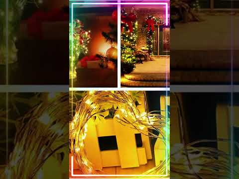 Decute 500LED 164ft Fairy String Lights Christmas Lights Indoor Outdoor Silver Wire with Remote