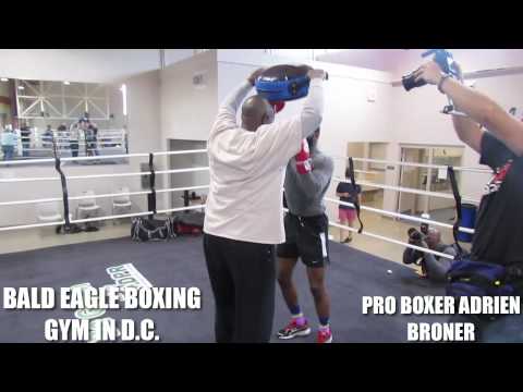 EXCLUSIVE!! ADRIEN BRONER PUTTING IN WORK WITH TRAINER MIKE STAFFORD IN D.C.