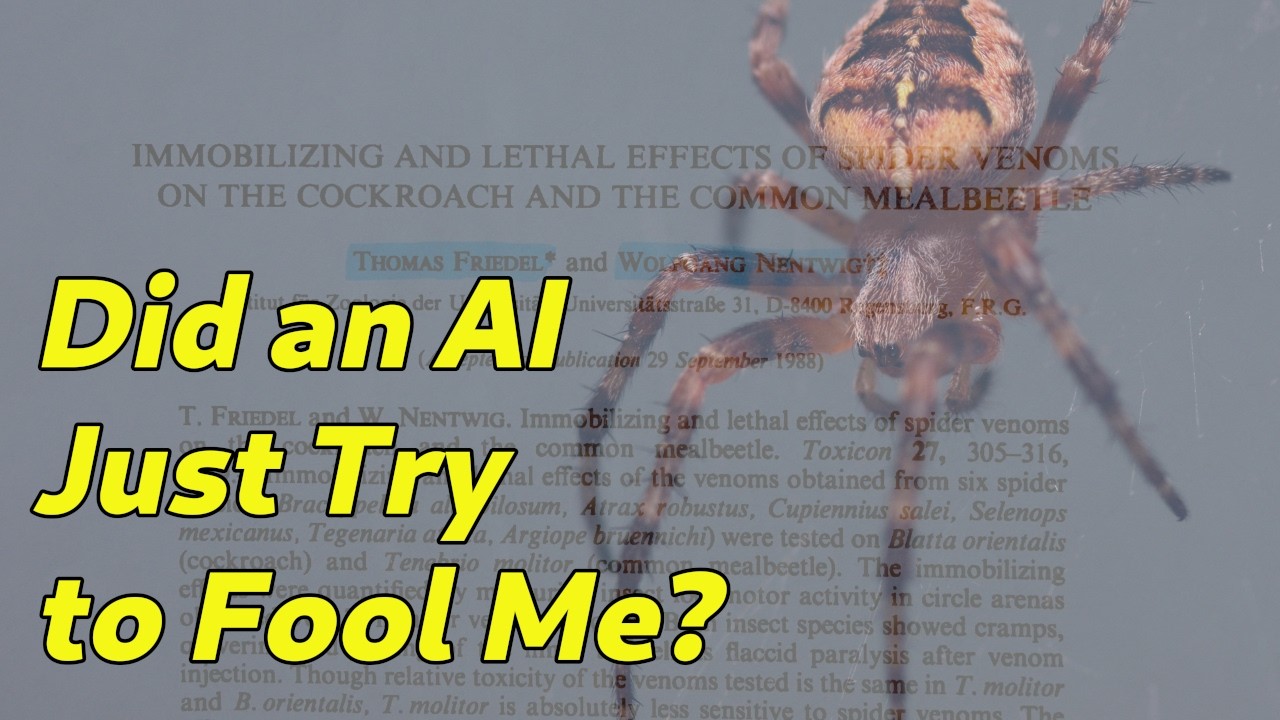 Using AI for Spider Research Surprised Me for All the Wrong Reasons
