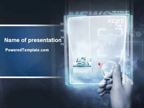 High Tech PowerPoint Template by PoweredTemplate.com