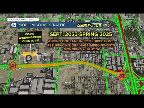 Traffic troubles give drivers headaches as 215 widening project continues in south valley