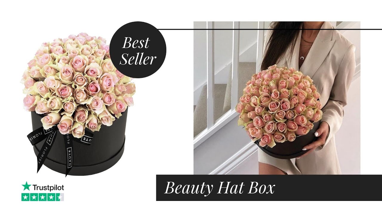 Haute Florist Luxury Hat Box Flowers