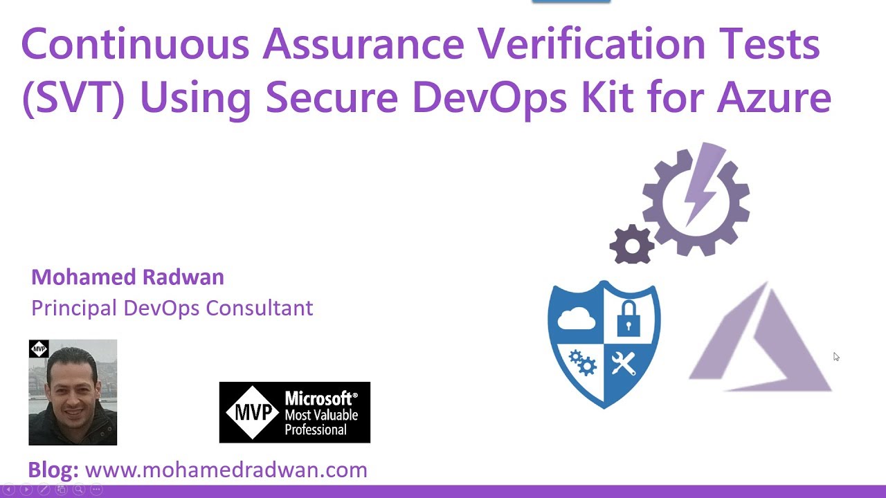 Continuous Assurance Verification Tests SVT Using Secure DevOps Kit for Azure