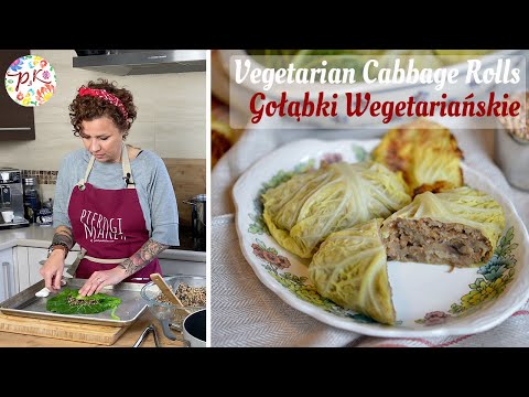 Vegetarian cabbage rolls & tomato sauce | Gołąbki Wegetariańskie | Polish cooking.