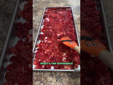 Freeze Drying Vs Dehydrating!