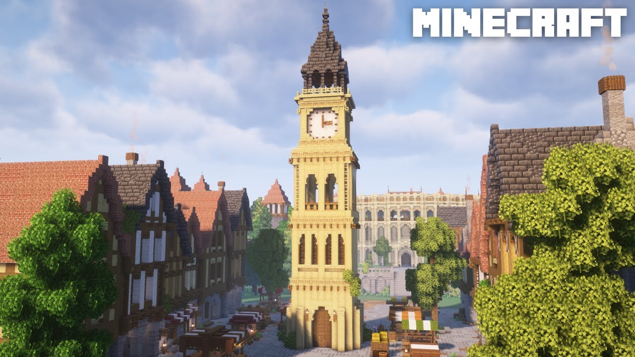 Minecraft: How to build a Medieval Clocktower | Minecraft Tutorial ...