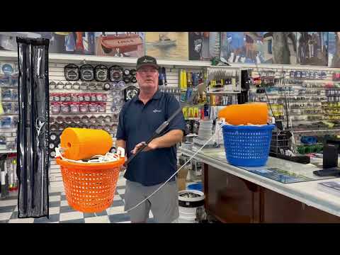 RJ Boyle Harpoon Rope, Basket and Float w/ Strobe Light - TackleDirect
