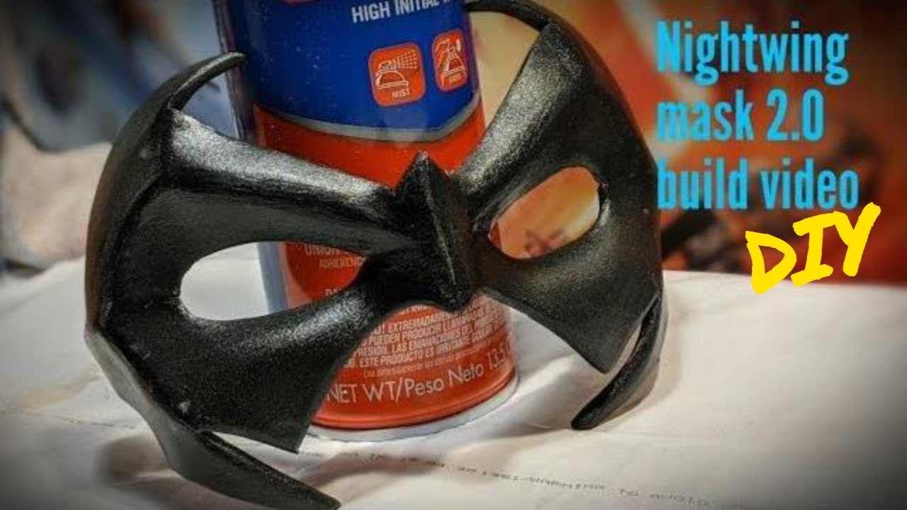 DIY Nightwing cosplay mask 2.0 how to build video