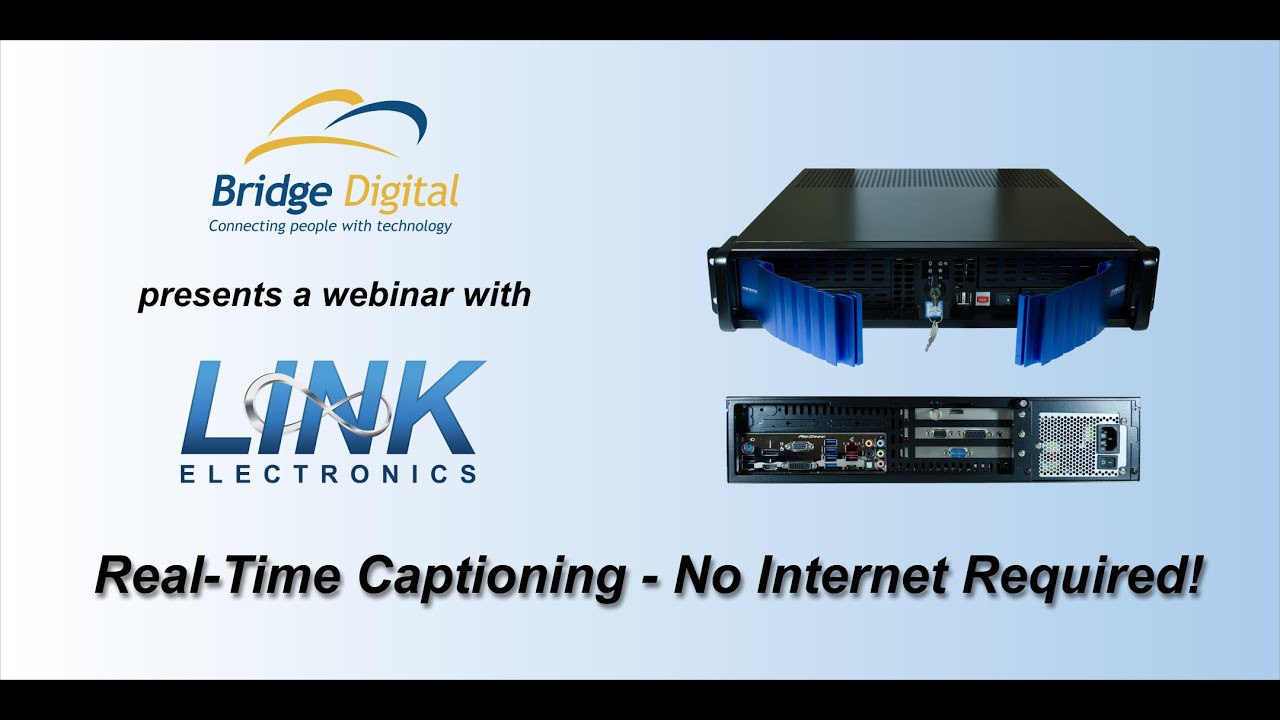 Real-Time Closed Captioning - No Internet Required!