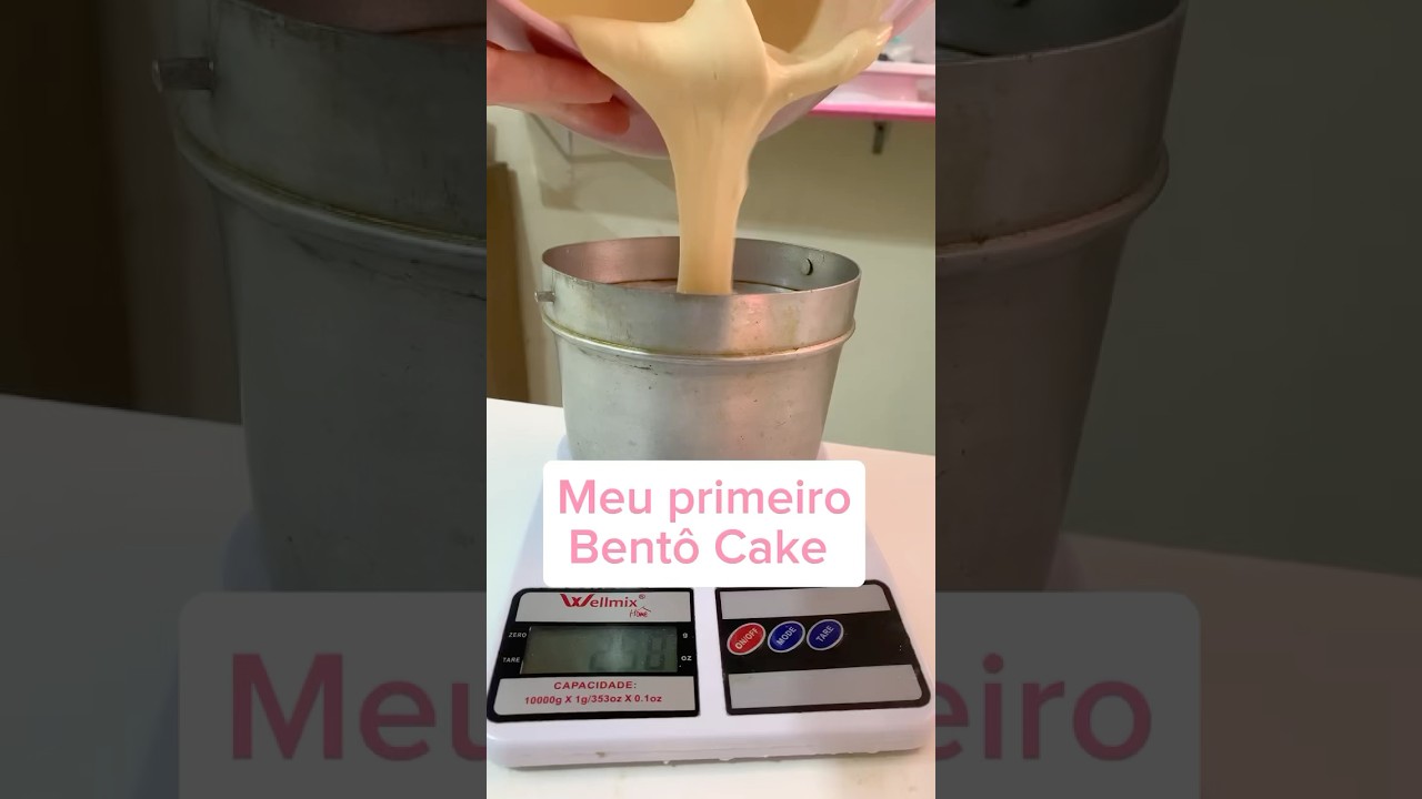 Meu primeiro Bentô Cake😱 tá bem longe de ser perfeito valeu a experiência!😂 #receitas #confeitaria